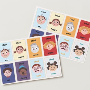 Emotions Visual Cards - Etsy