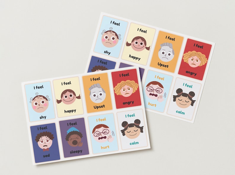 Emotions Visual Cards - Etsy