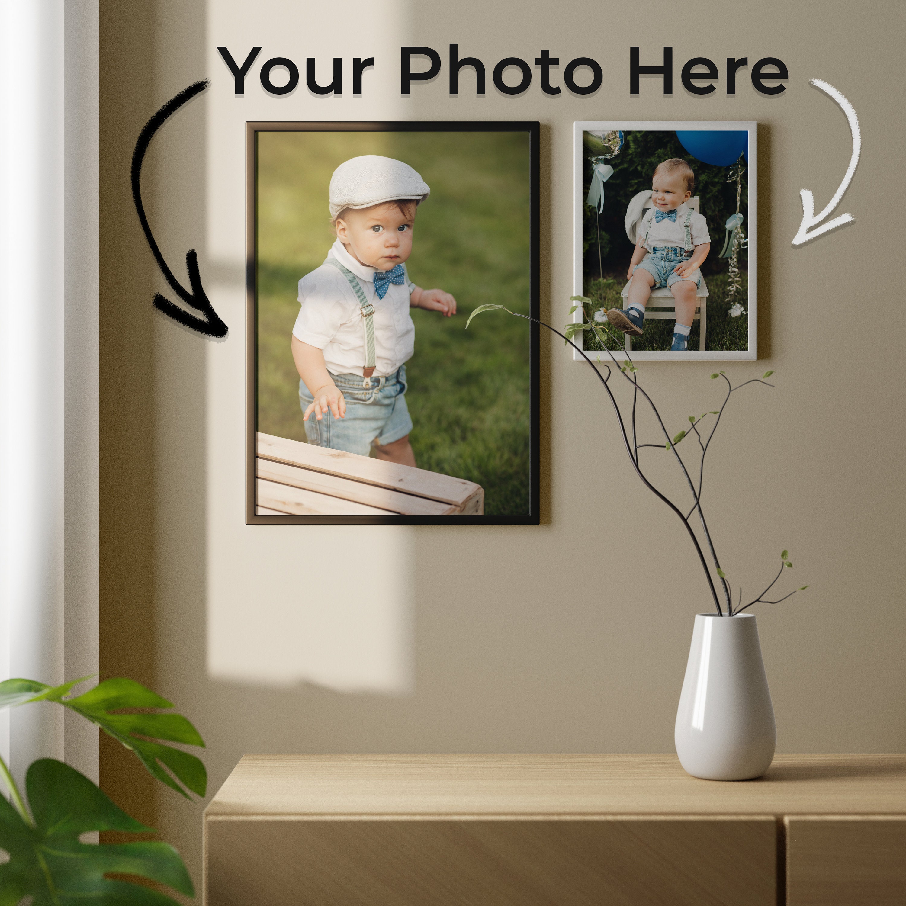 Canvas With Your Baby Photo, Personalized Custom Baby Size Poster ...