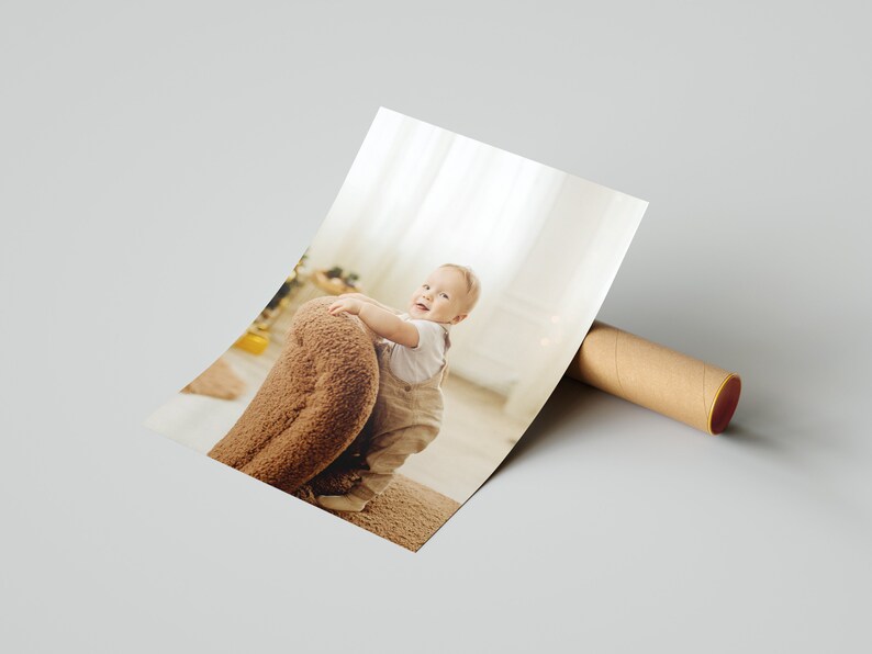 Canvas With Your Baby Photo, Personalized Custom Baby Size Poster ...
