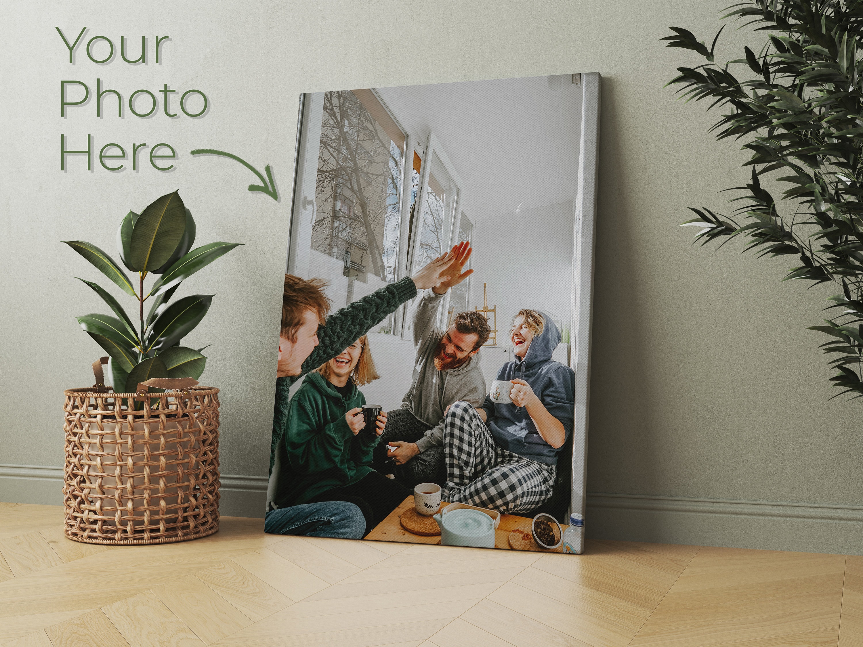 Canvas With Your Friends Photo Personalized Custom Size - Etsy