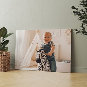 Canvas With Your Baby Photo, Personalized Custom Baby Size Poster ...