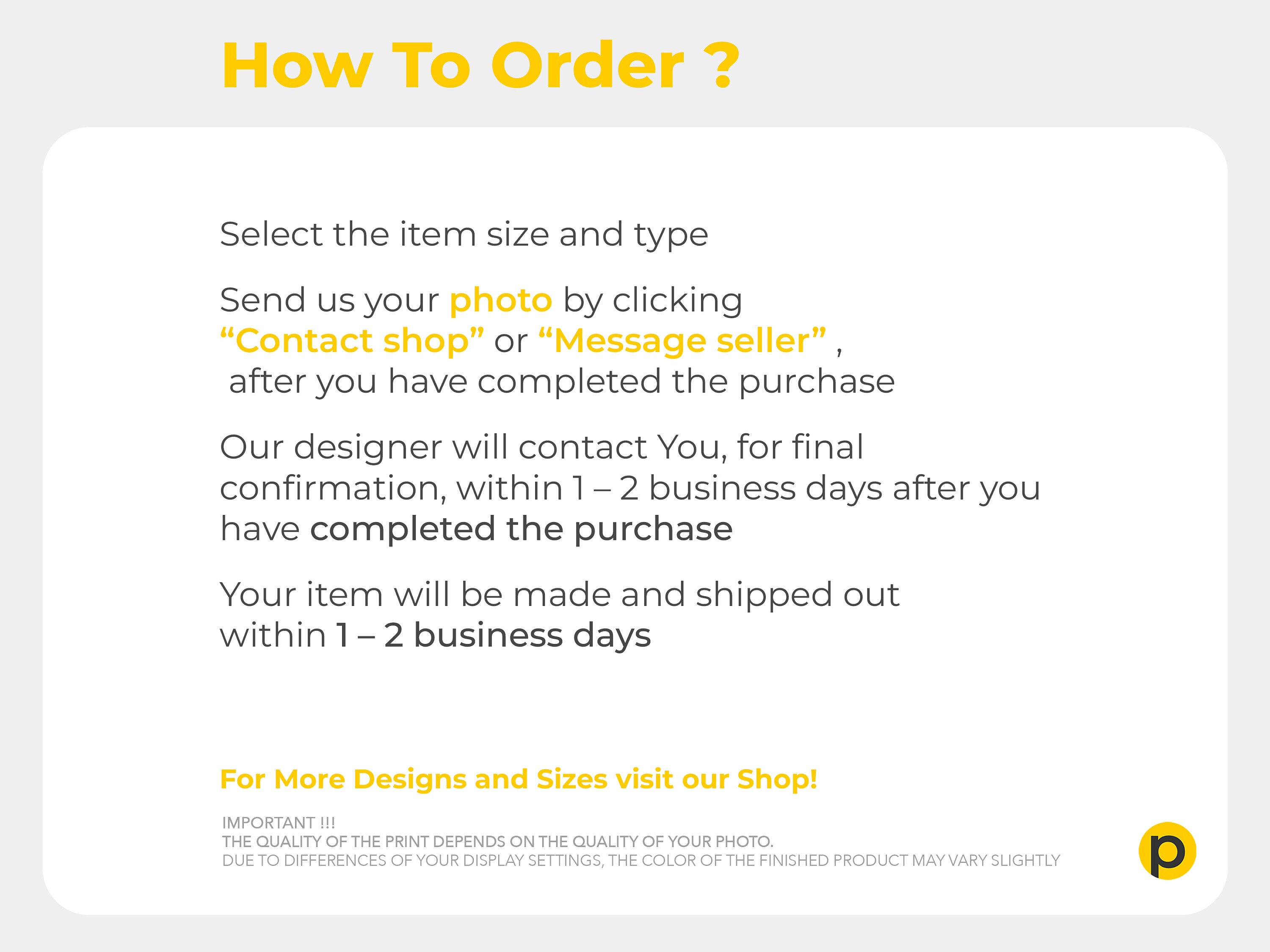 Poster With Your Baby Photo, Personalized Custom Baby Size Poster ...