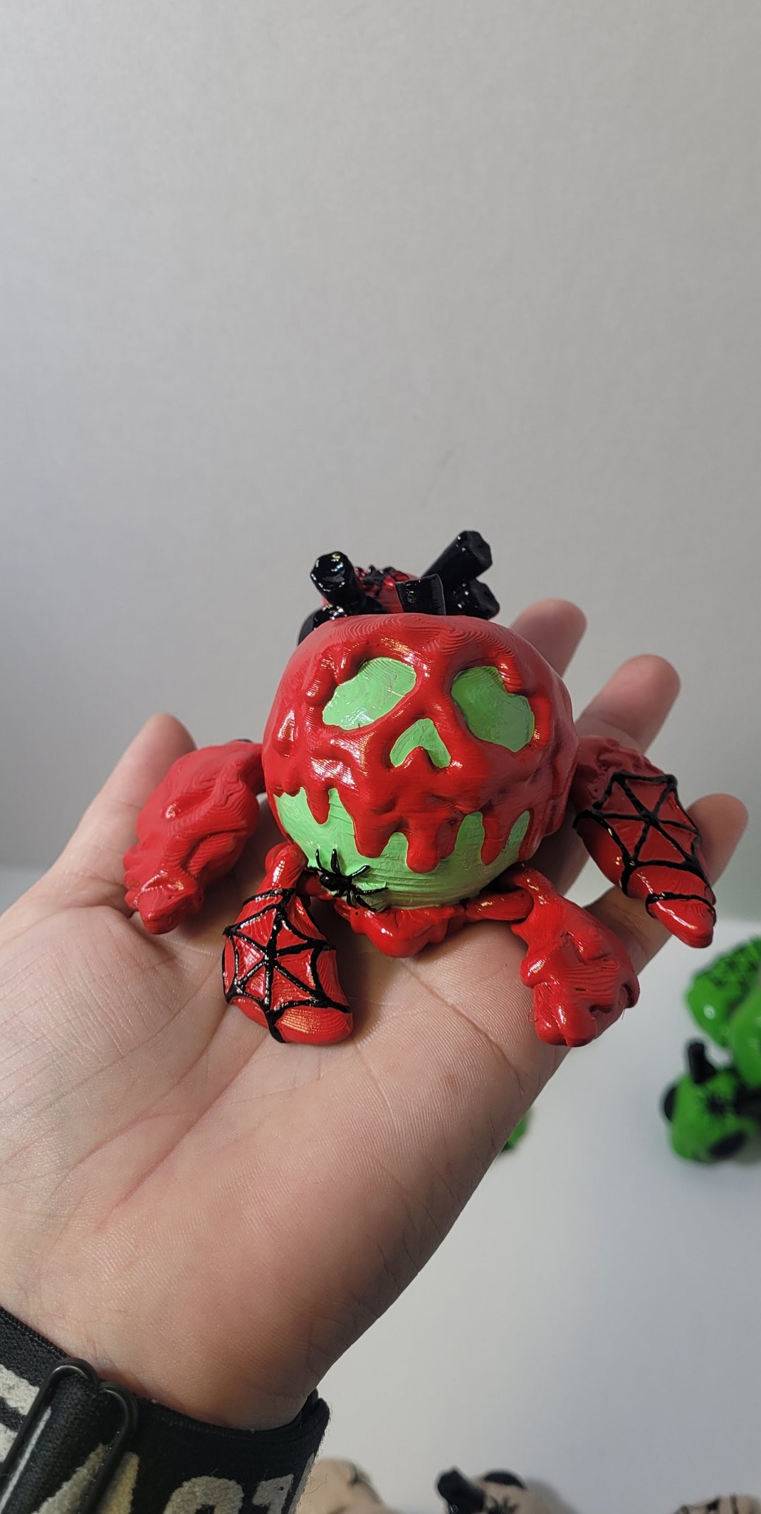 Poison Apple Turtle-spooky Turtle-articulated Toy - Etsy