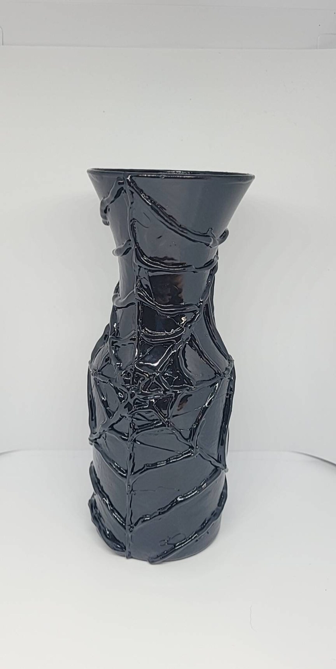 Gothic Vase; Black Vase; Halloween Spooky Web; Gothic/emo Decor; Creepy ...