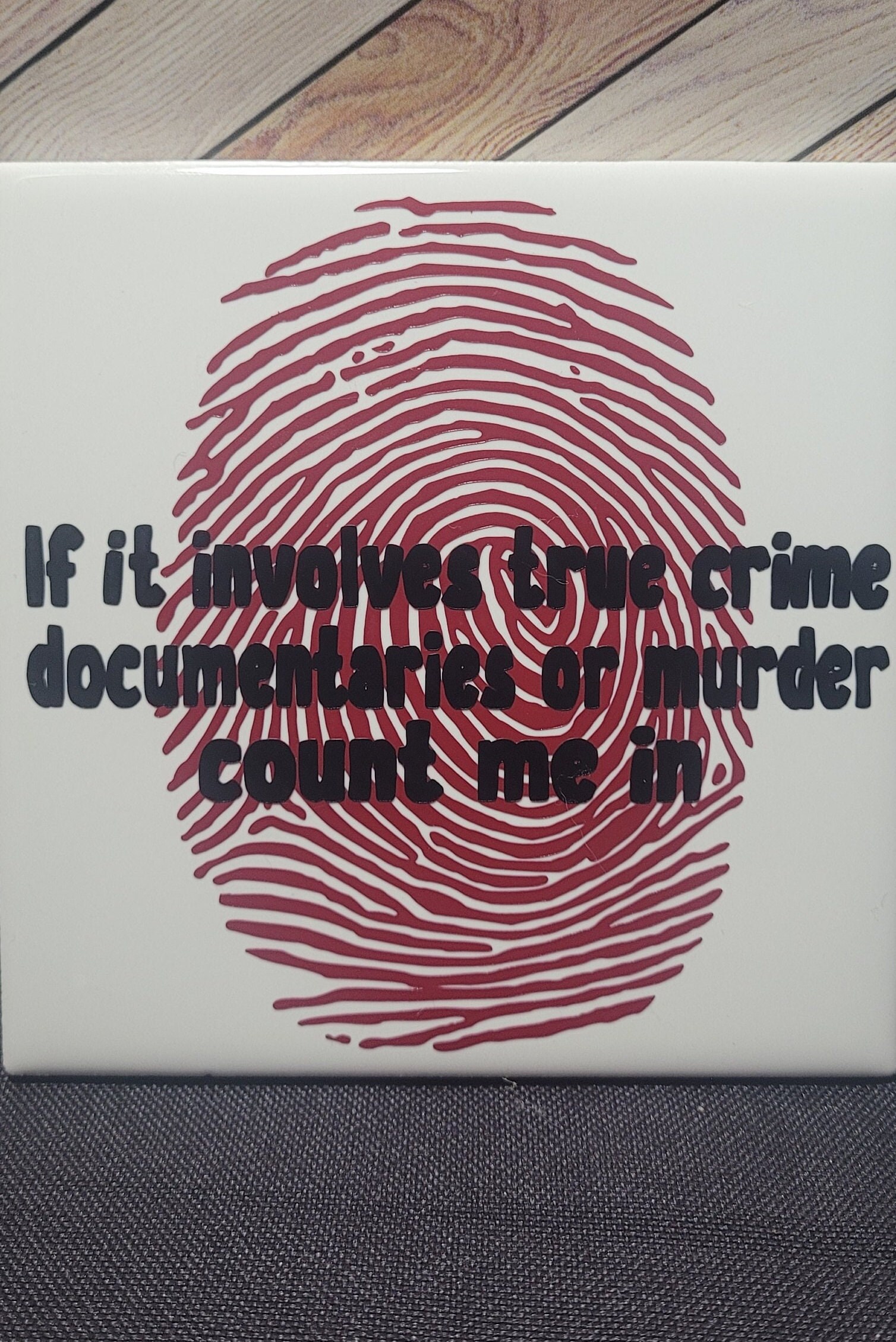 True Crime Coaster Set Murder Pun Quotes True Crime Gift - Etsy