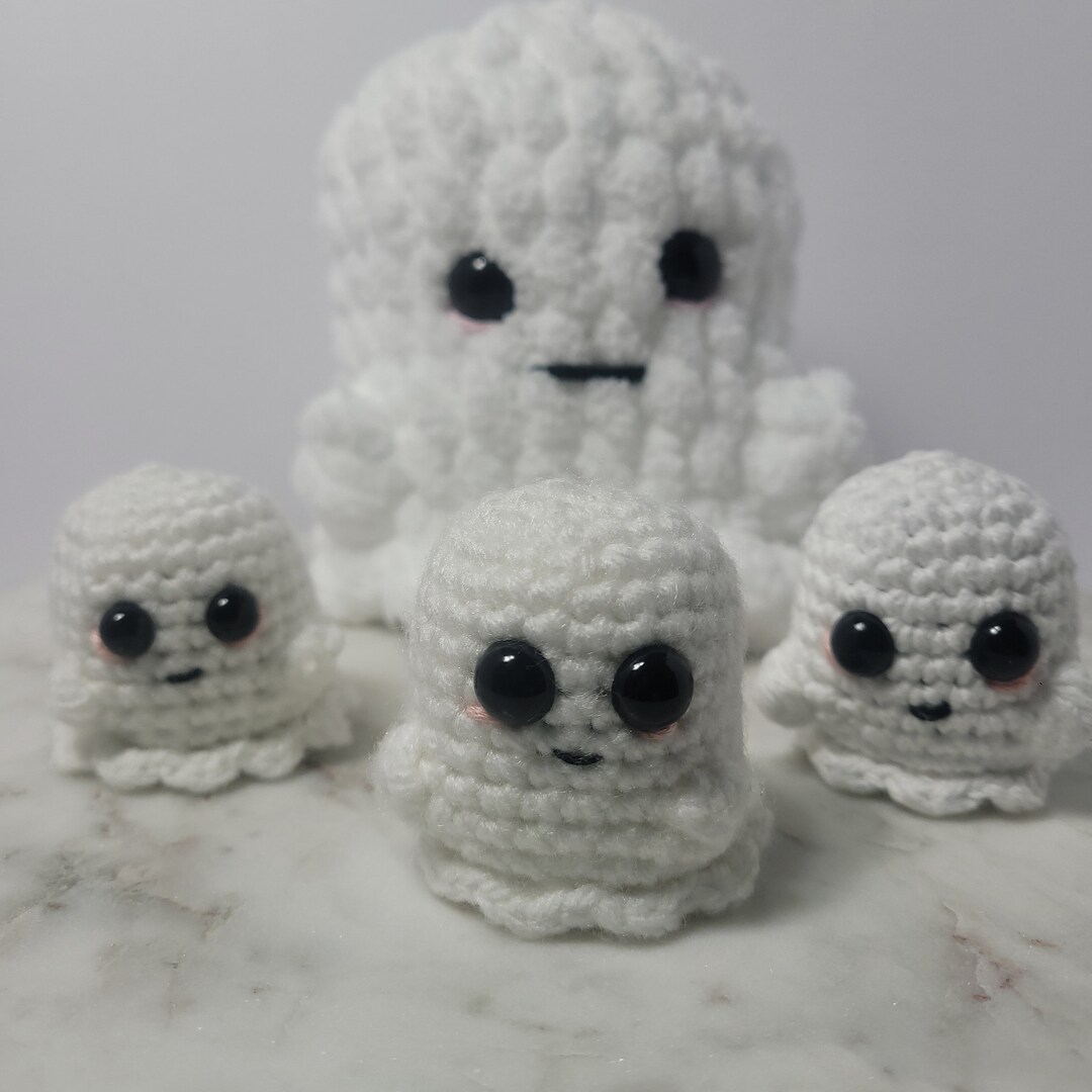 Ghost Plushie-spooky Ghost-haunting Decor-plushie-crochet Ghost ...