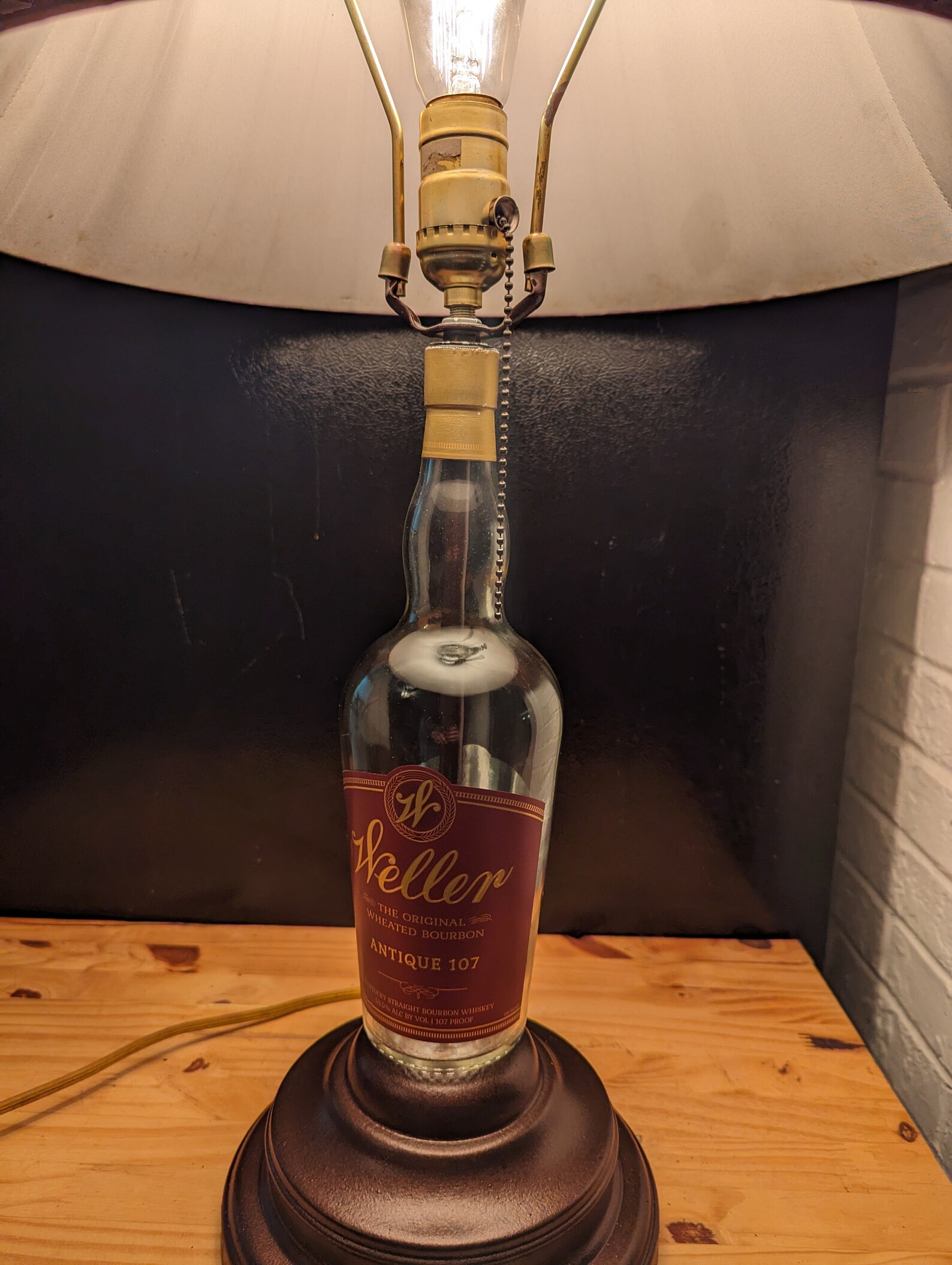 Weller Bourbon Whiskey Lamp With Metal Base - Etsy