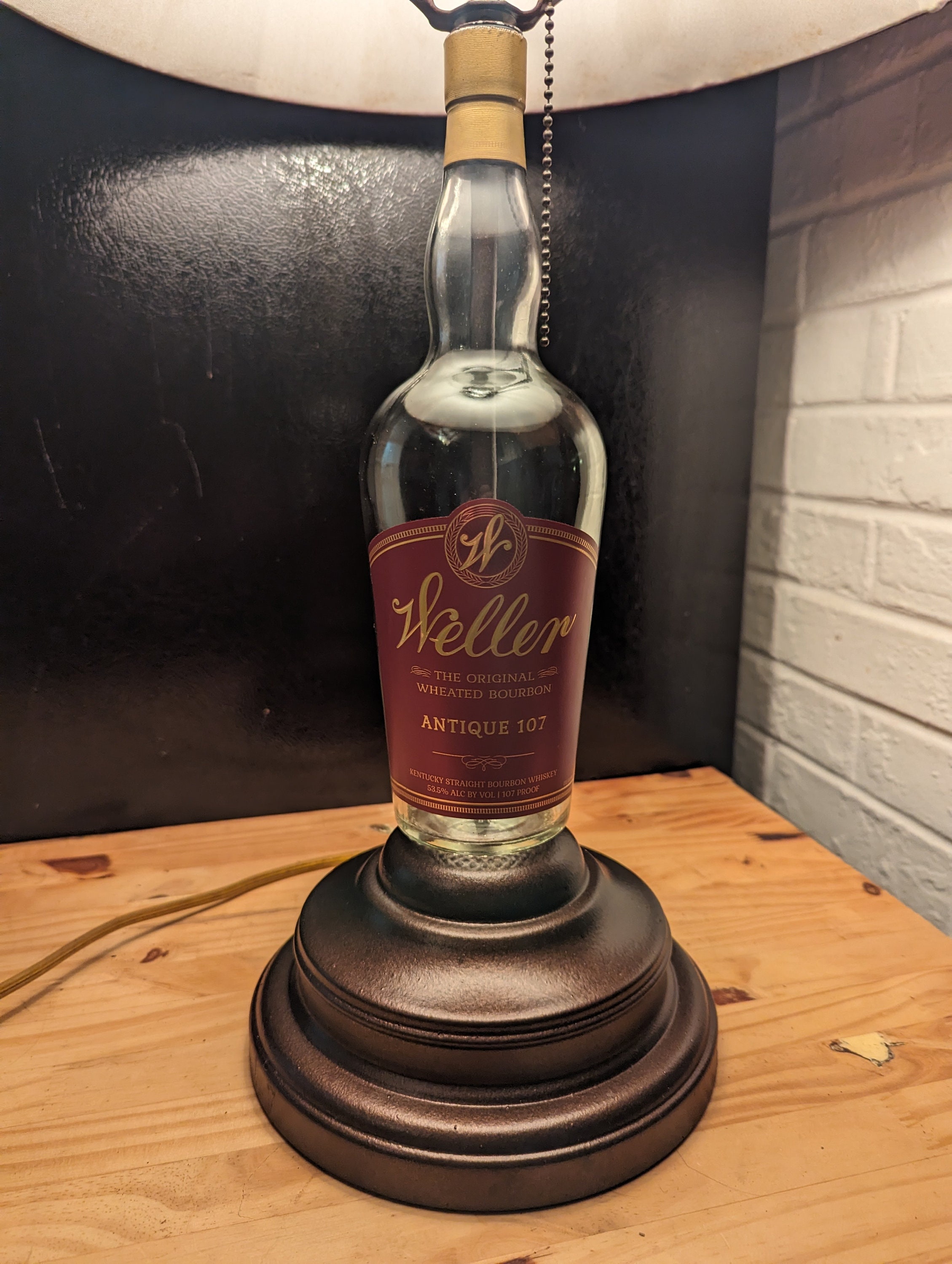 Weller Bourbon Whiskey Lamp With Metal Base - Etsy
