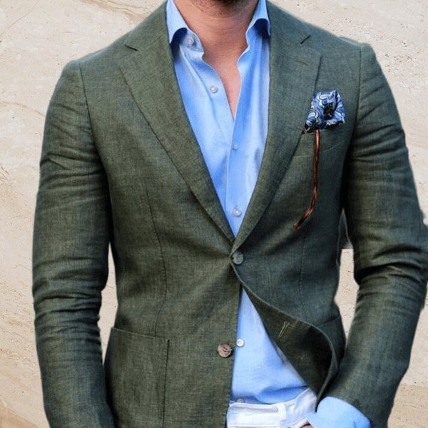 Mens Linen Jacket - Etsy