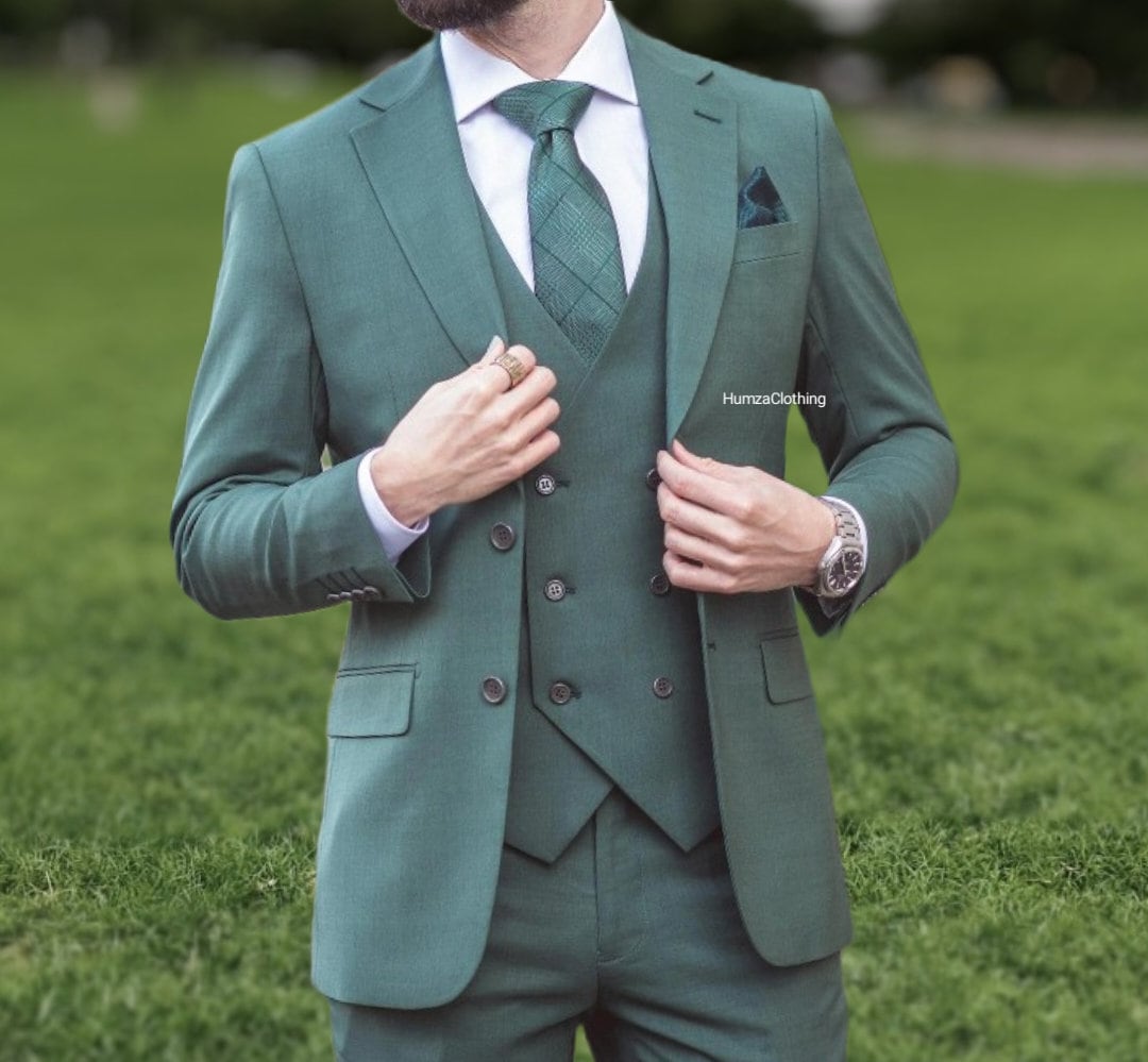Men Sage Green Suit 3piece Sage Suit Formal Suit for Men Sage Green ...
