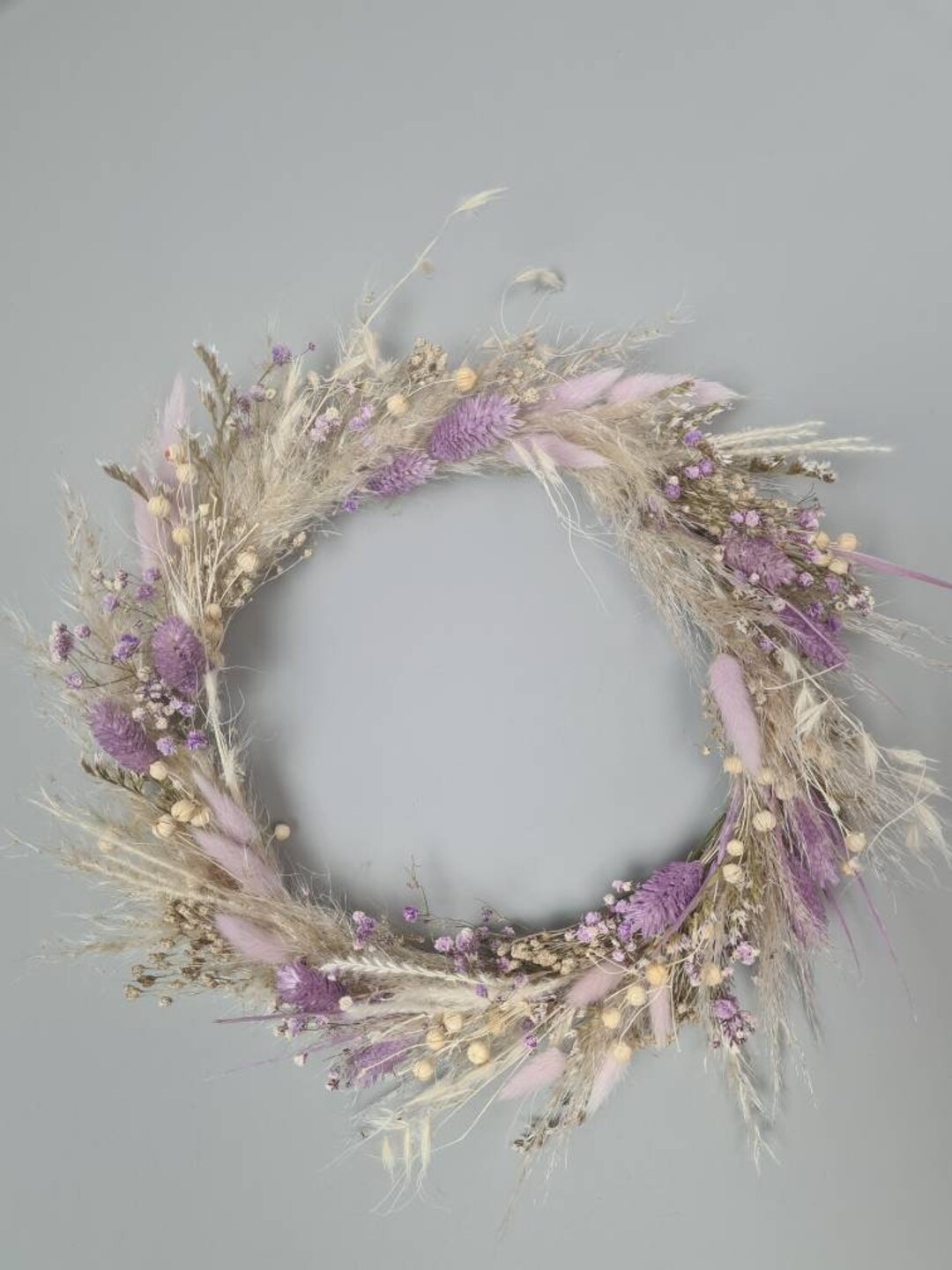 Dried Flower Wreath Morgana Dried Flower Wreath Nature - Etsy