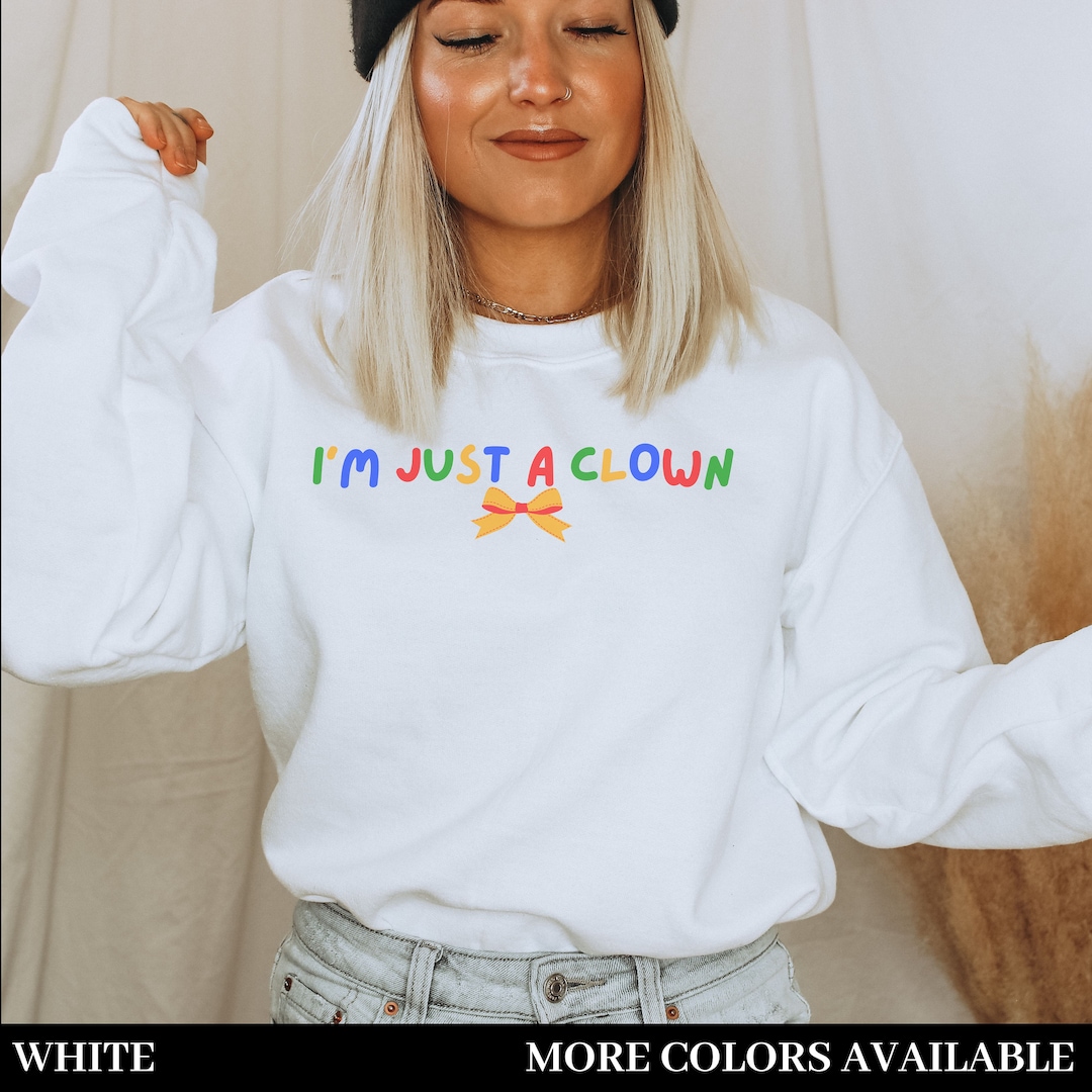 Clown Sweatshirt, Clowncore Shirt, Kidcore Clothing, Retro Circus Tee ...