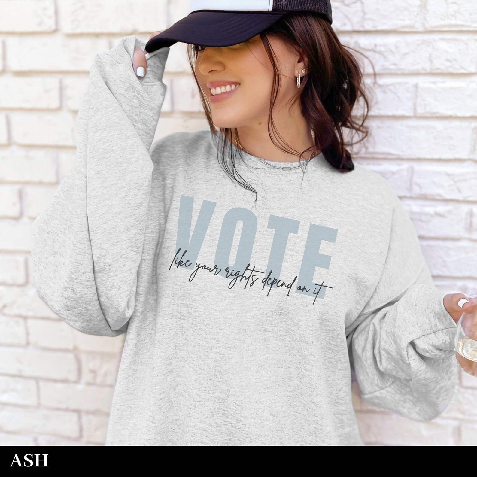 Vote Sweatshirt 2024 Election USA, Preppy Voter Shirt, Trendy Election ...
