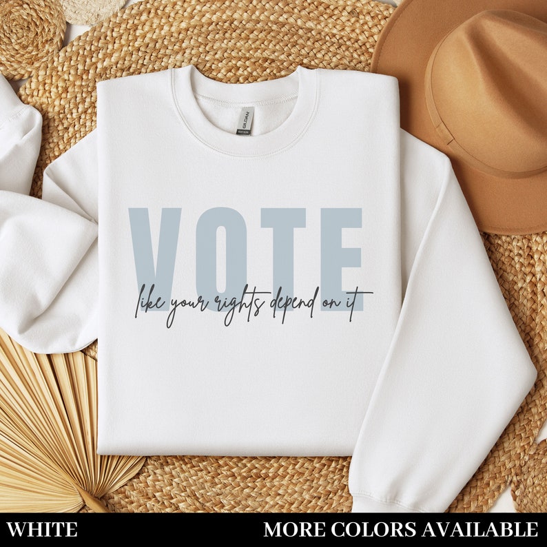 Vote Sweatshirt 2024 Election USA, Preppy Voter Shirt, Trendy Election ...