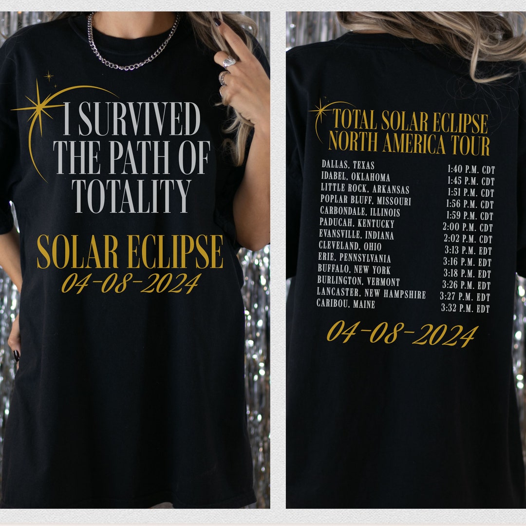 Total Solar Eclipse 2024 Shirt, Custom Solar Eclipse Shirt, 2024 Solar ...