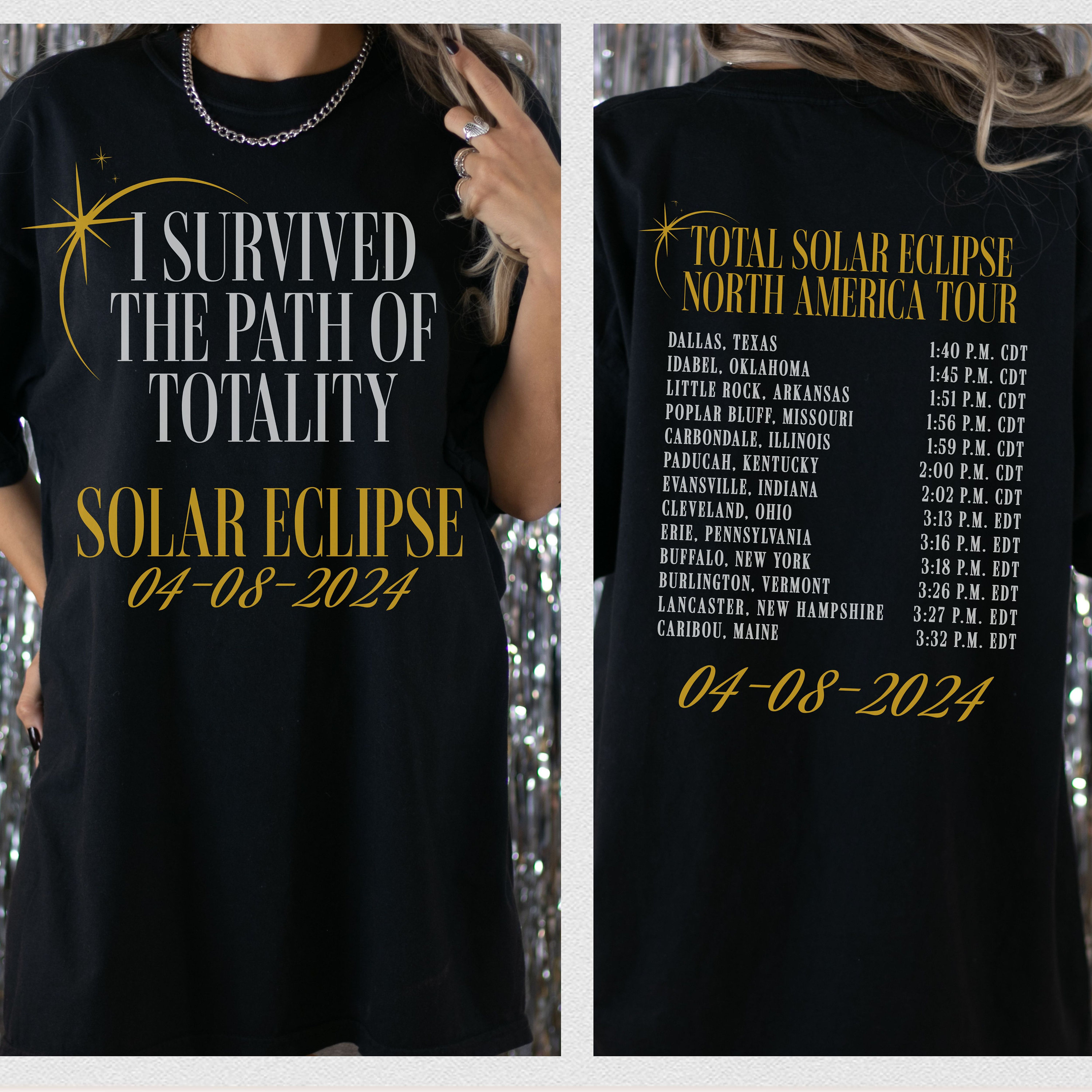Total Solar Eclipse 2024 Shirt, Custom Solar Eclipse Shirt, 2024 Solar ...