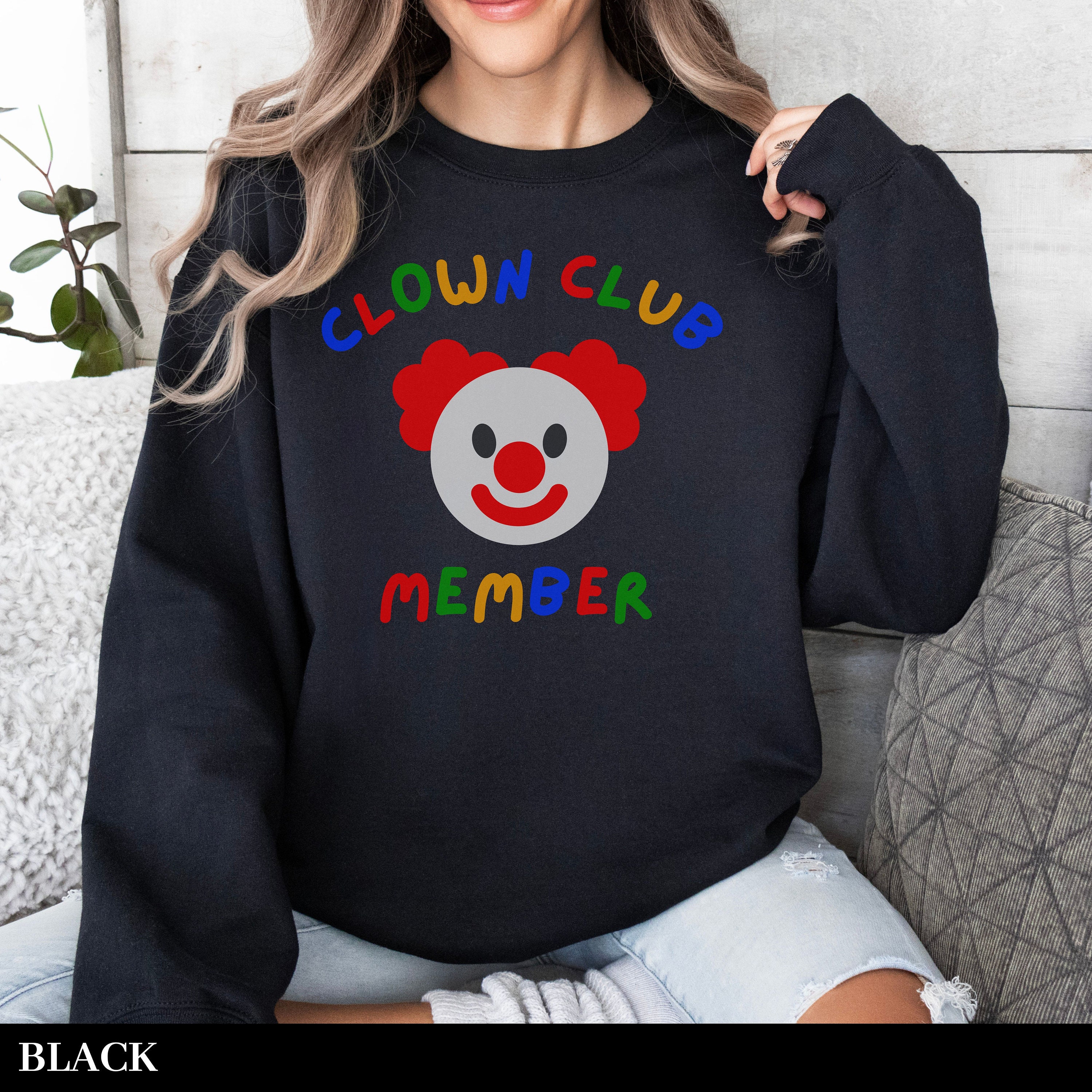 Clown Club Sweatshirt Clowncore Shirt Kidcore Clothing Retro Circus