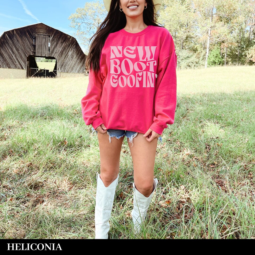 New Boot Goofin Sweatshirt, Western Cowboy Boots, Funny Meme Shirt, Weirdcore Dangle, Tik Tok ...