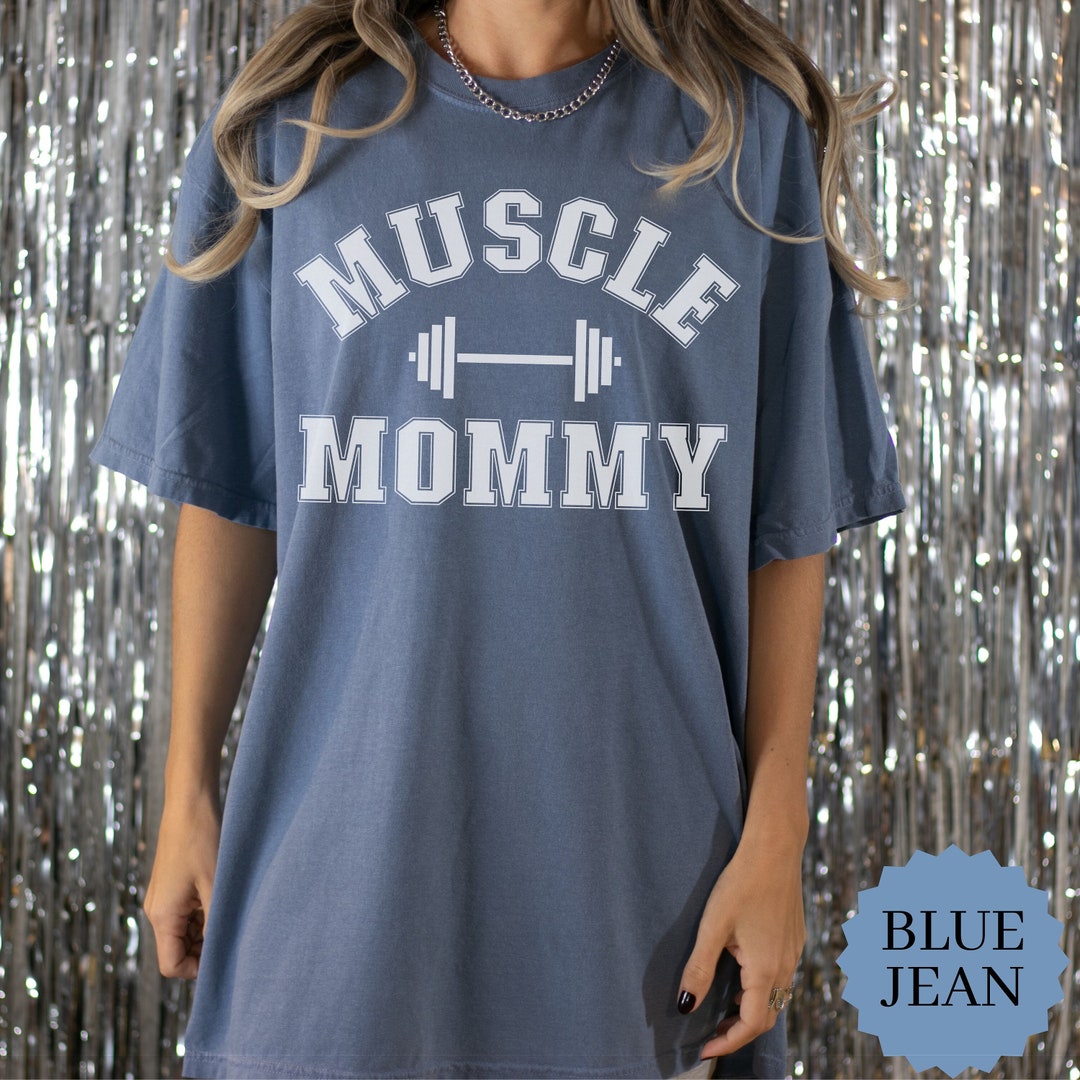 Gym Mom Shirt, Muscle Mommy Shirt, Fit Mom Crew Neck, I Work Out Shirt ...
