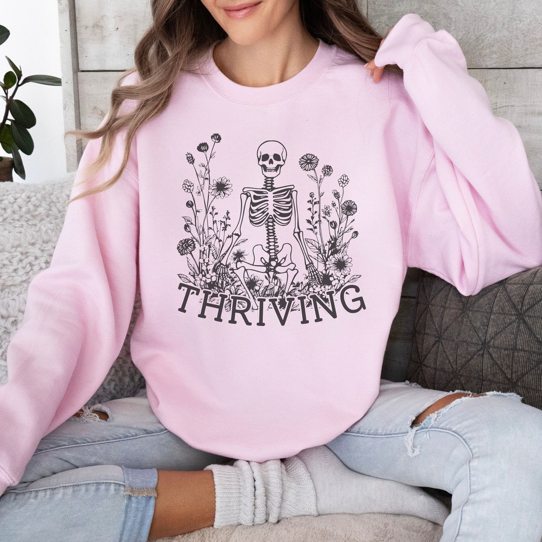 Thriving Shirt, Skeleton Shirt, Thriving and Surviving, Meme Shirt ...