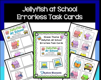 Beach Errorless Learning Task Cards Ocean Theme Autism - Etsy