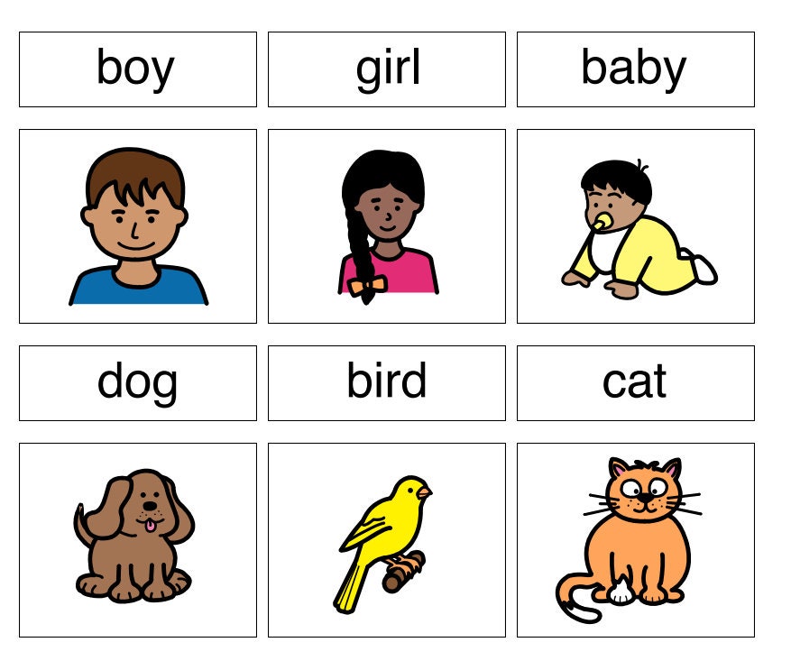 Dolch Sight Words Matching Phonics Autism & SPED Resources - Etsy