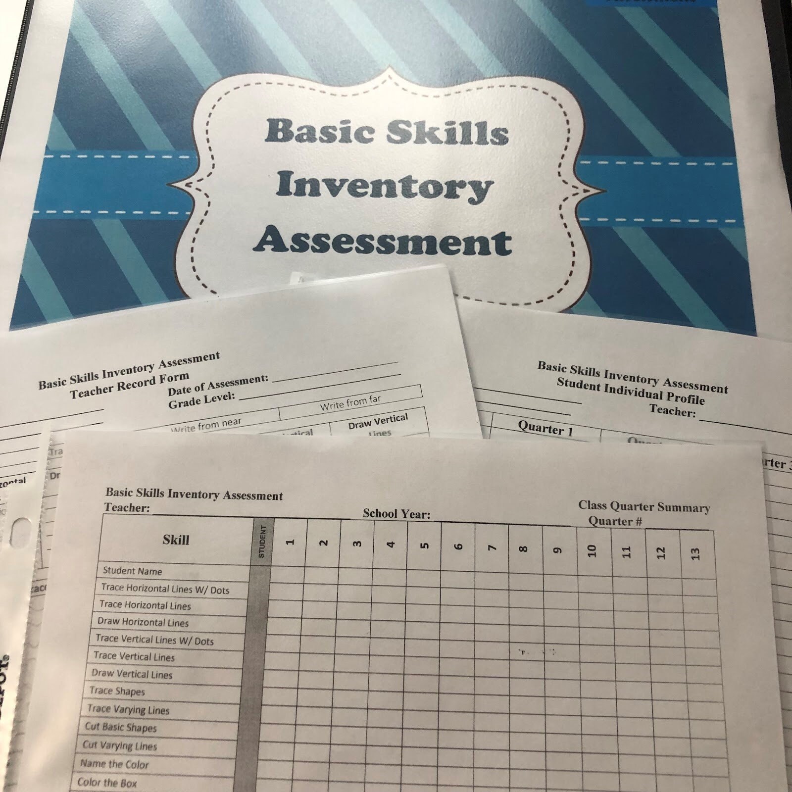 Basic Skills Inventory Assessment- SPED & Autism Resources - Etsy