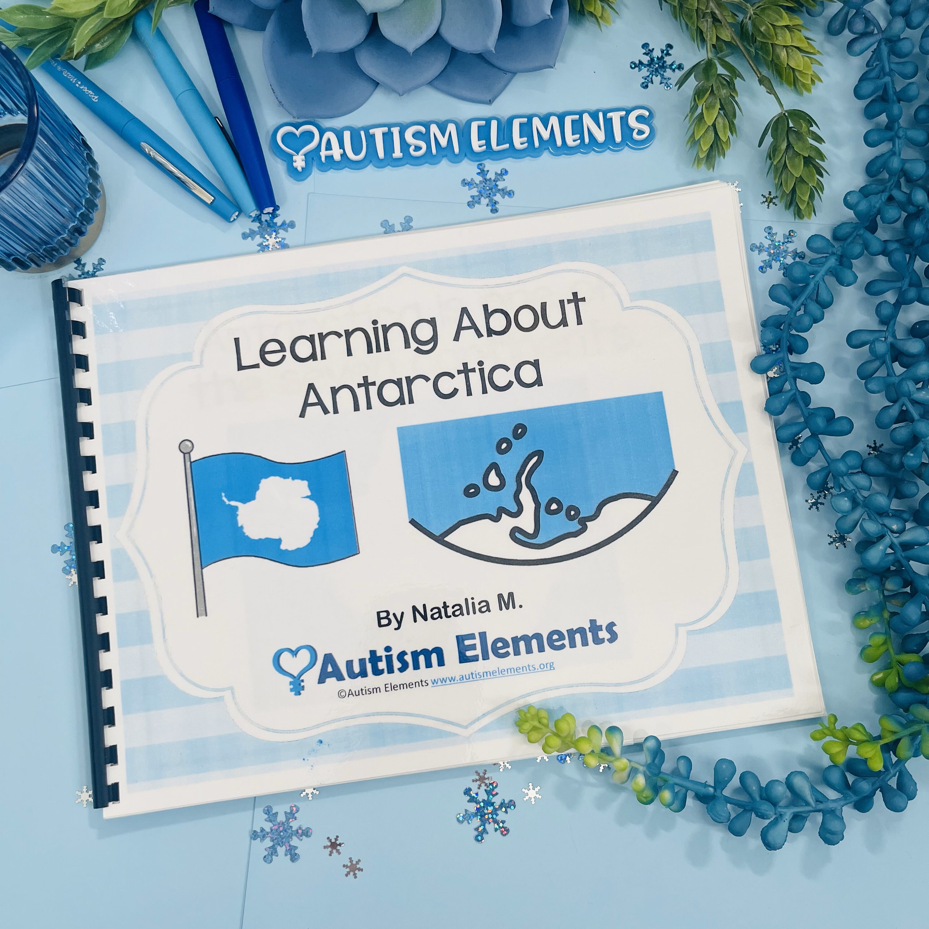 Learning About Antarctica Book- Winter- Seasons- Autism & SPED ...