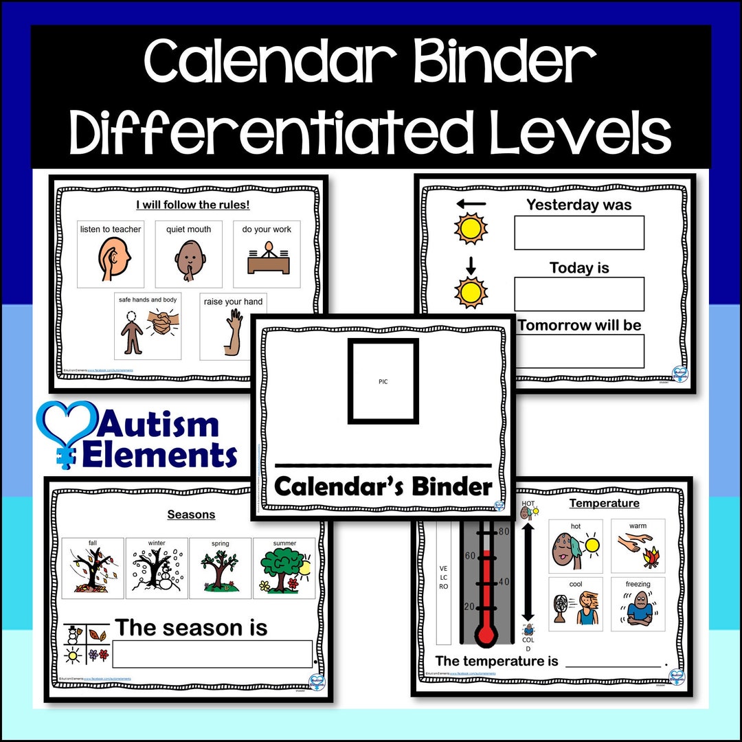 Morning Work Binder| Interactive Differentiated Calendar Back to School ...