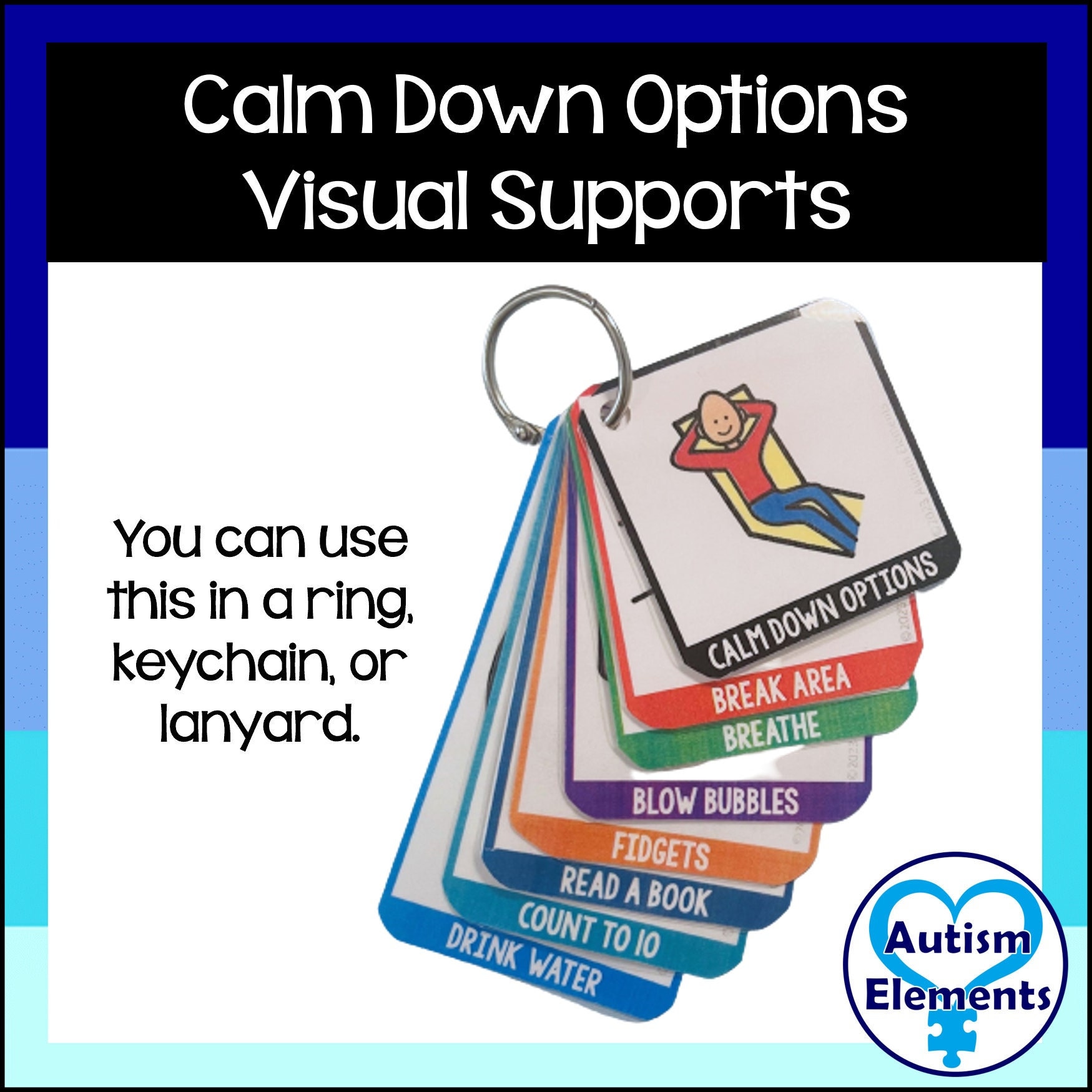 Calm Down Visual Supports PHYSICAL Set- SEL- Behavior- Autism- SPED - Etsy
