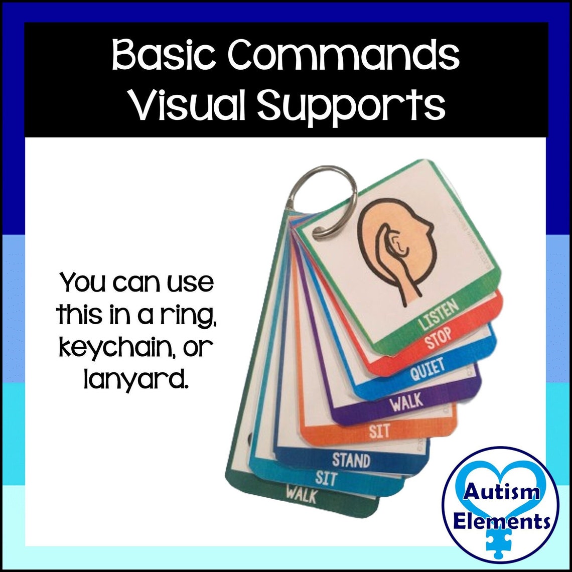 Basic Commands Visual Supports PHYSICAL SET Rules Behavior Autism SPED ...