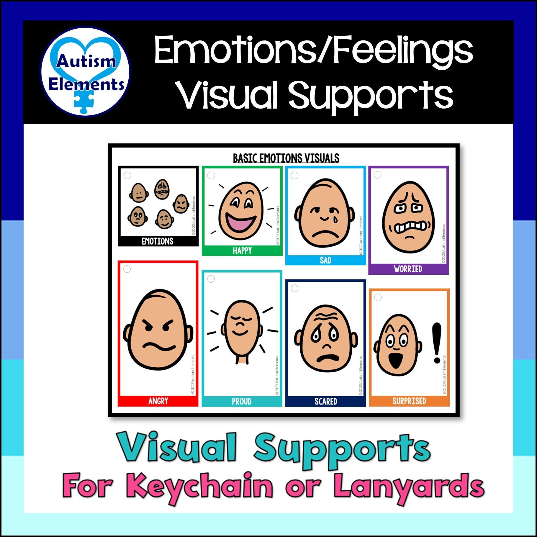 Emotions & Feelings Visual Supports- SEL- Behavior- Autism- SPED - Etsy