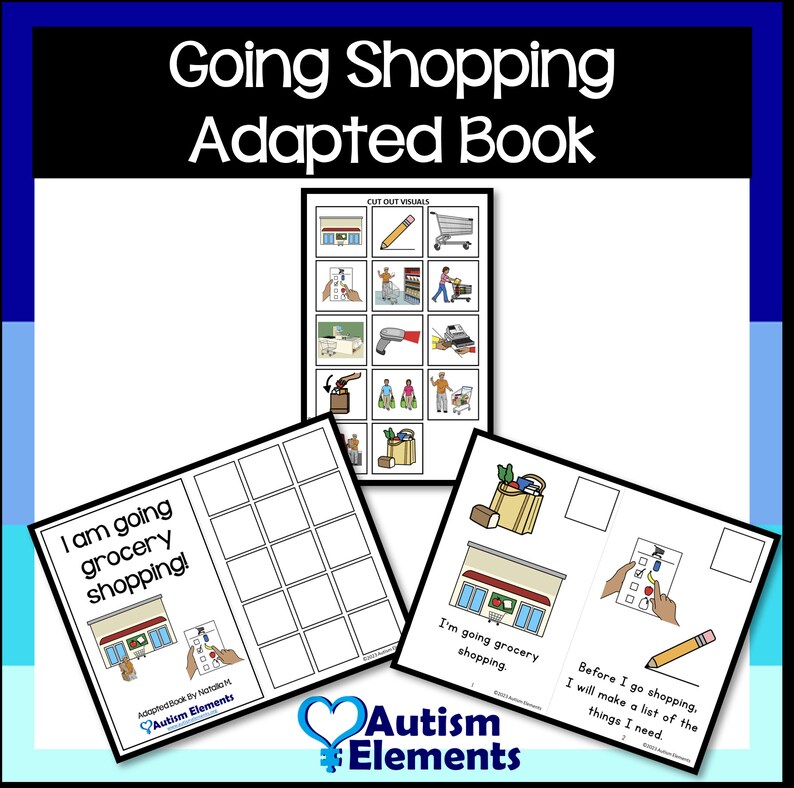 Going Shopping Visual Supports BUNDLE- Autism- Special Education - Etsy
