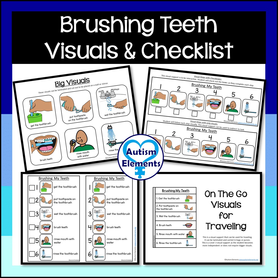 Brushing Teeth Visual Support- Social Story- Adapted Book- BUNDLE ...