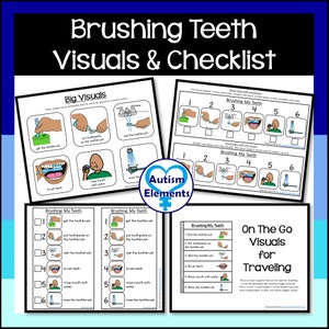 Brushing Teeth Visual Support- Social Story- Adapted Book- BUNDLE ...