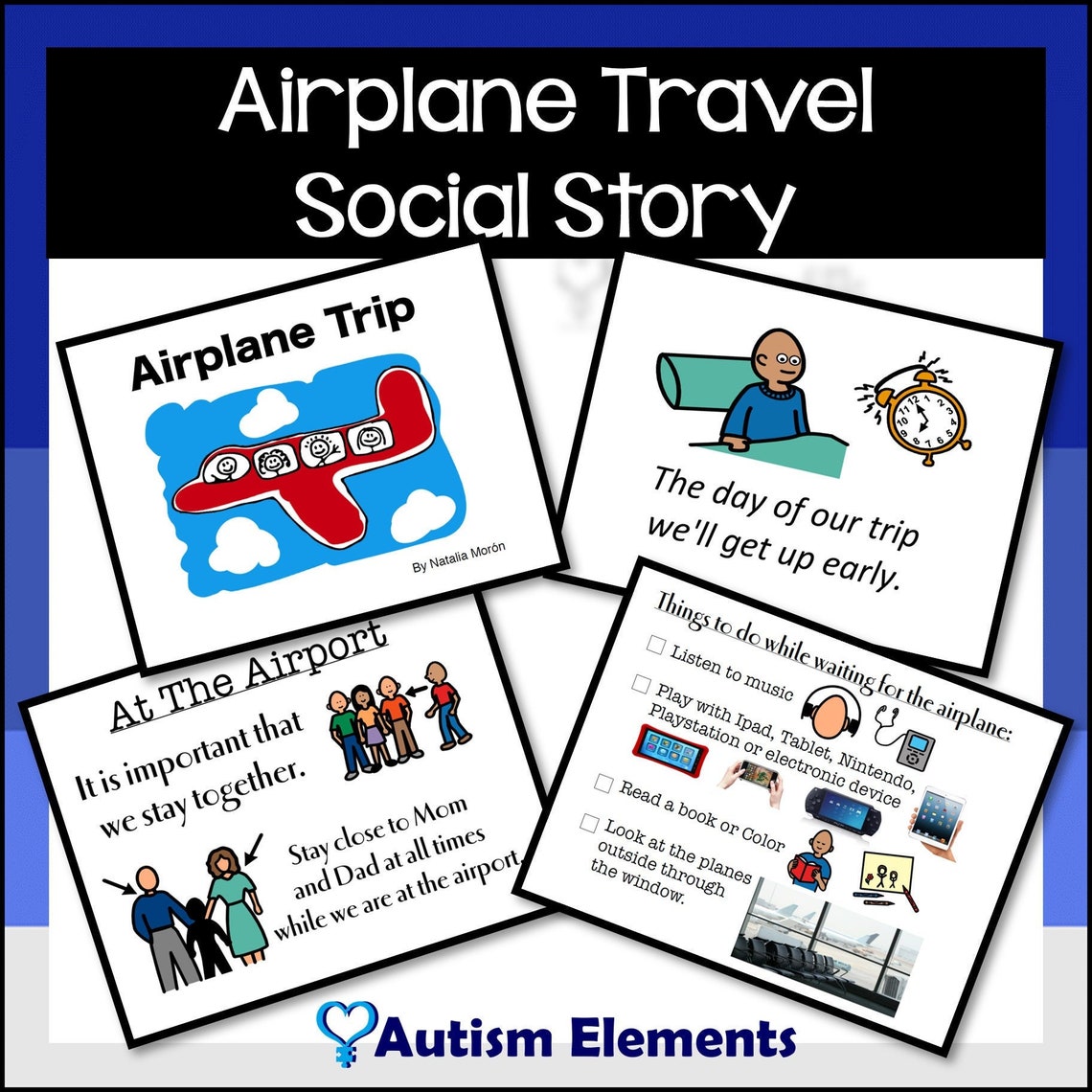 Airport Social Story- Visuals- Travel Visuals- SPED & Autism Resources ...