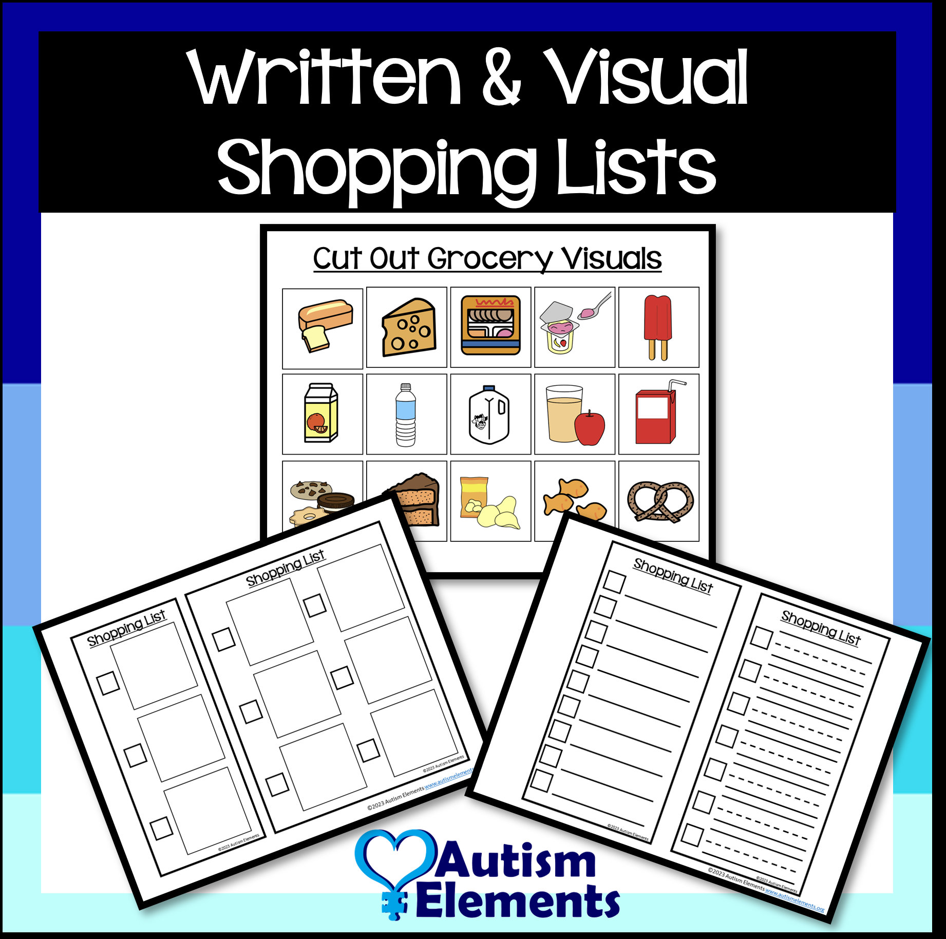 Going Shopping Visual Supports BUNDLE- Autism- Special Education - Etsy