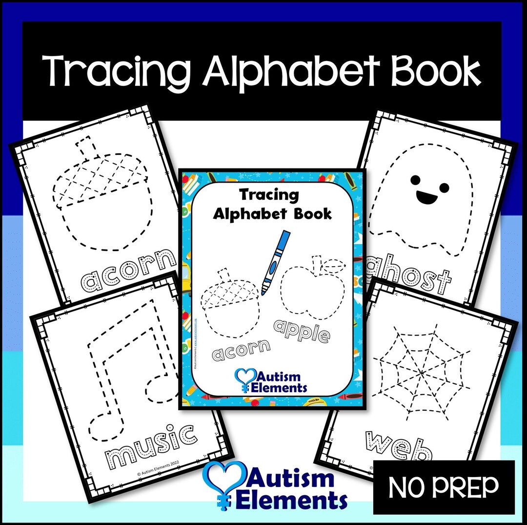 Alphabet Tracing- Fine Motor Skills- Autism & Special Education - Etsy