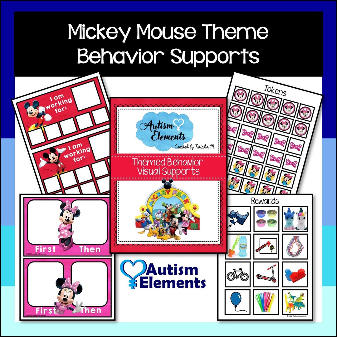 Mouse Behavior Visual Supports-token Boards & First/then - Etsy