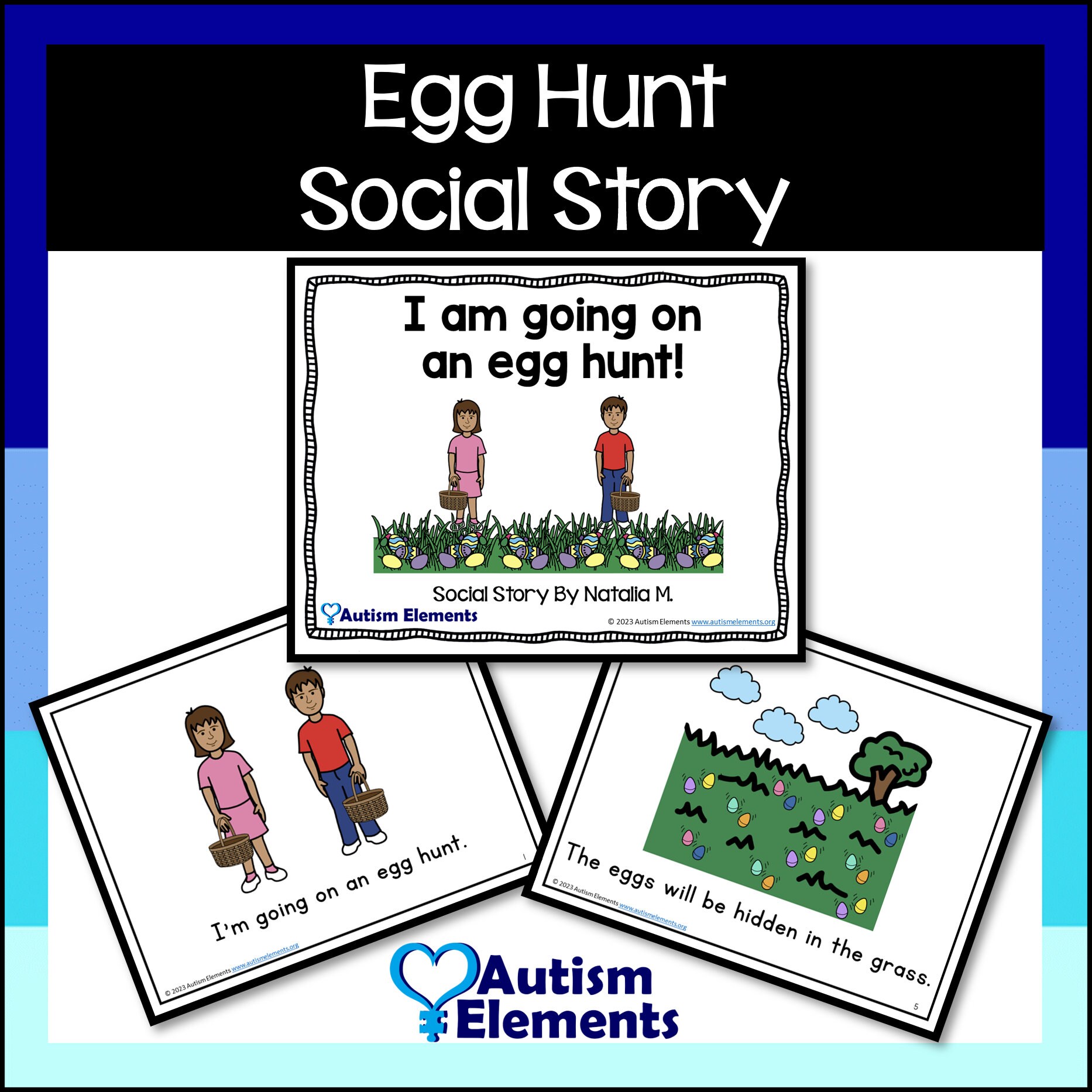Egg Hunt Visual Supports BUNDLE- Autism -special Education - Etsy