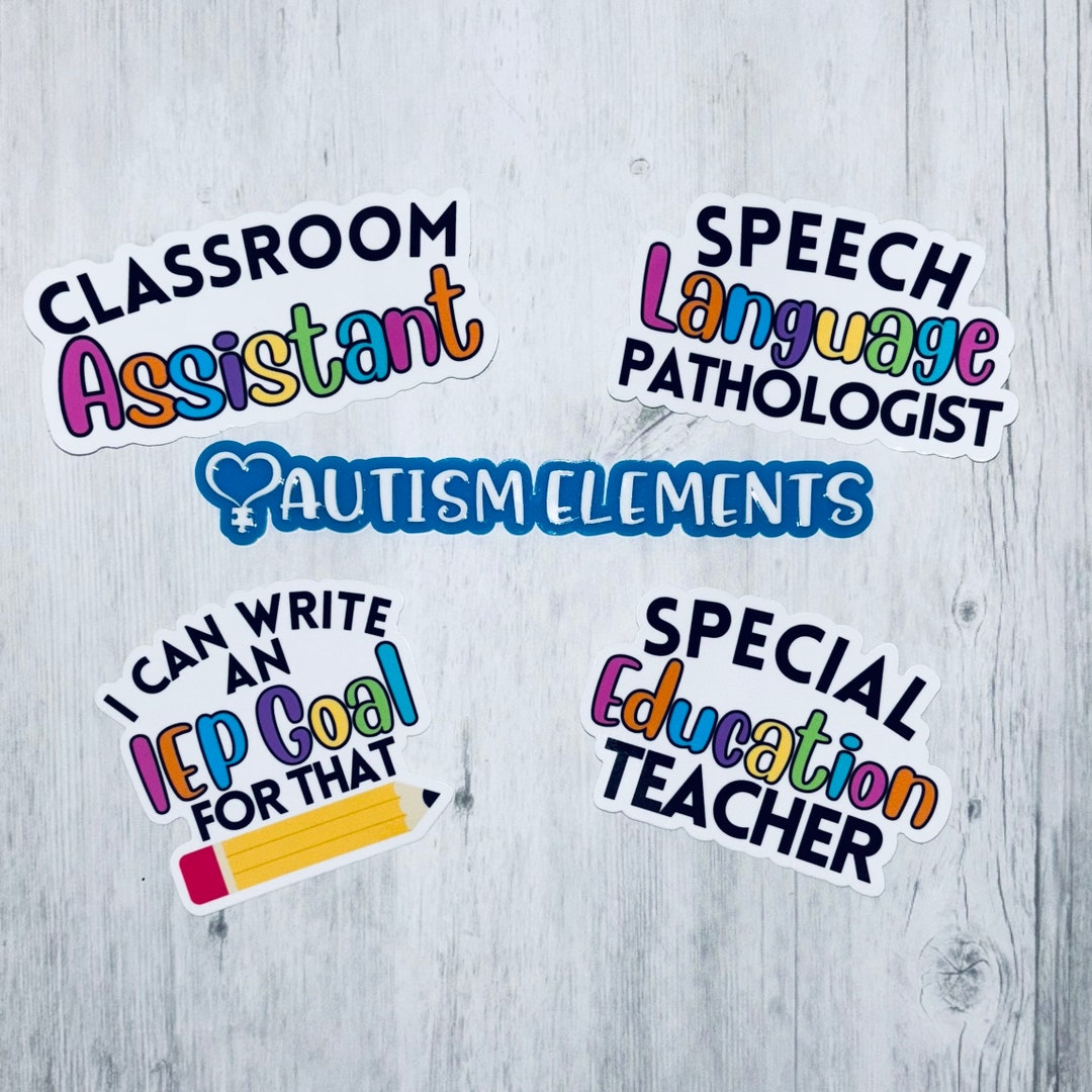 Special Ed Stickers | IEP Goal | Classroom Assistant | SLP | Sped ...
