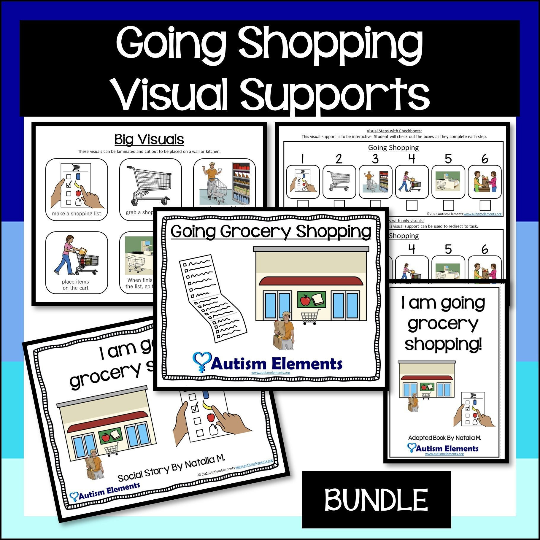 Going Shopping Visual Supports BUNDLE Autism Special Education - Etsy