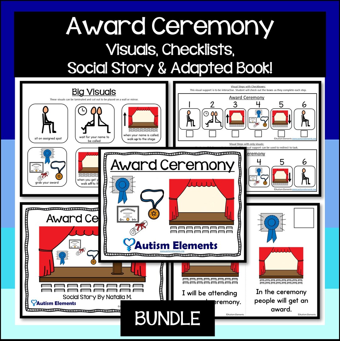 Award Ceremony Visual Supports BUNDLE- Autism- Special Education - Etsy