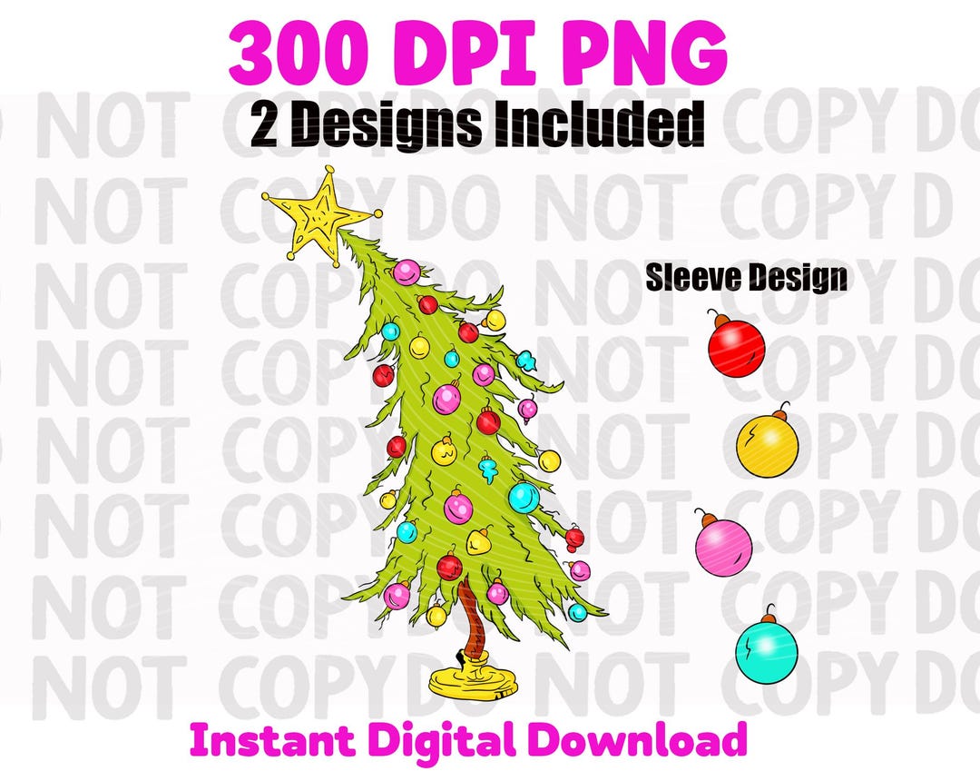 Grinch Tree PNG| Whoville Tree PNG| Trendy Tree| Grinch Christmas Tree ...