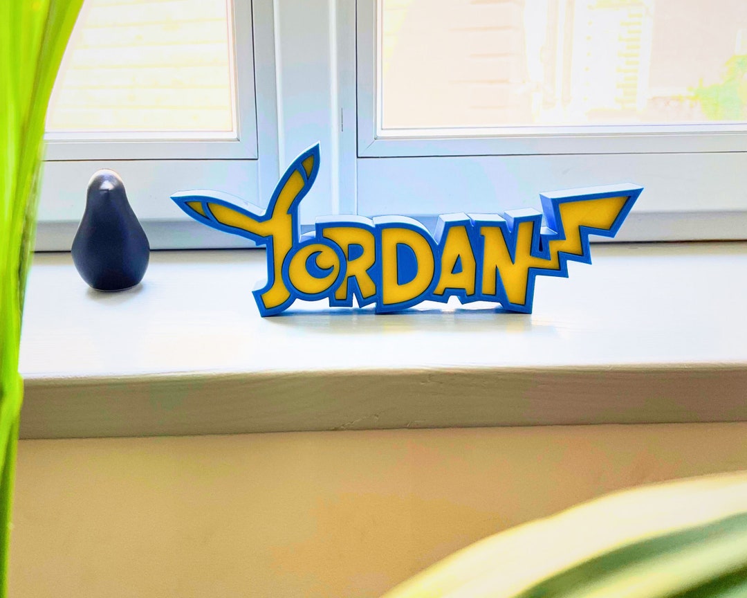 Custom Pokemon Nameplate, Personalized Pokemon Name Plate Sign, Custom ...