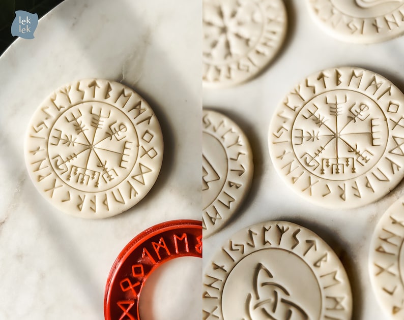 Vegvisir Cookie Cutter With Runes, Viking Compass Runes Icelandic ...