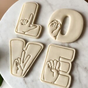 Asl Cookie Cutter American Sign Language Cookie Stamp Asl, Hard of ...