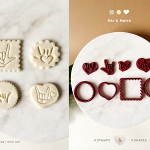 Asl Cookie Cutter American Sign Language Cookie Stamp Asl, Hard of ...