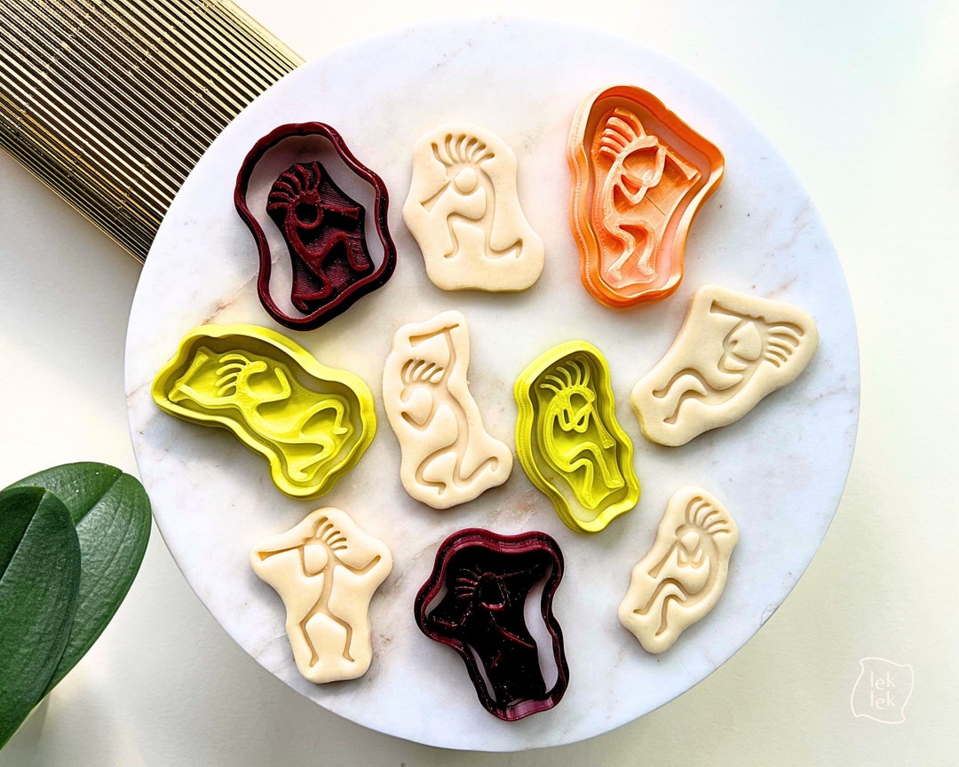 Kokopelli Cookie Cutter, Pottery Stamp Clay Cutter, Native American ...